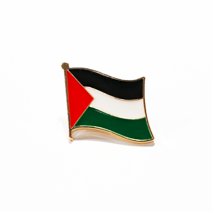 Palestine Flag Enamel Pin | Solidarity Badge | The Olive Nectar